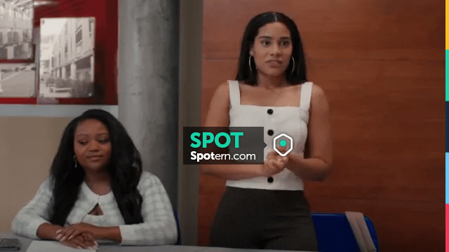 Scotch & Soda Ribbed Cotton Blend Top' worn by Daisy Jiménez (Haskiri ...