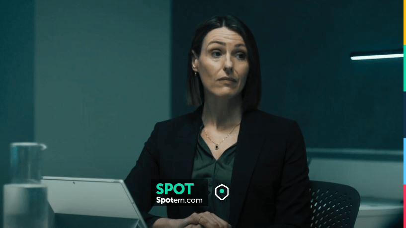 Product Vince V-neck silk Blouse worn by Amy Silva (Suranne Jones) as ...