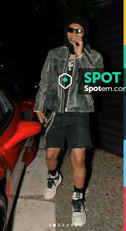 Enfants Riches Deprimes Black Leather 'Sleep Sound' Jacket worn by Lil ...