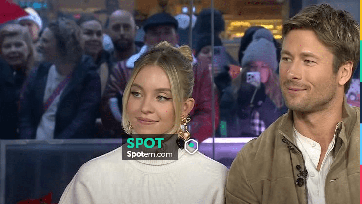 Schiaparelli Pair of Brass Teardrop Eye Earrings worn by Sydney Sweeney ...
