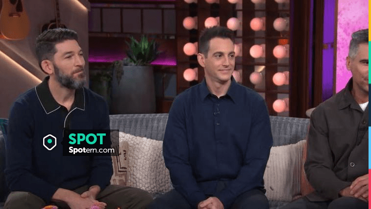 Mr P. Colour-Block Merino Wool Polo Shirt worn by Alan Stuart as seen ...