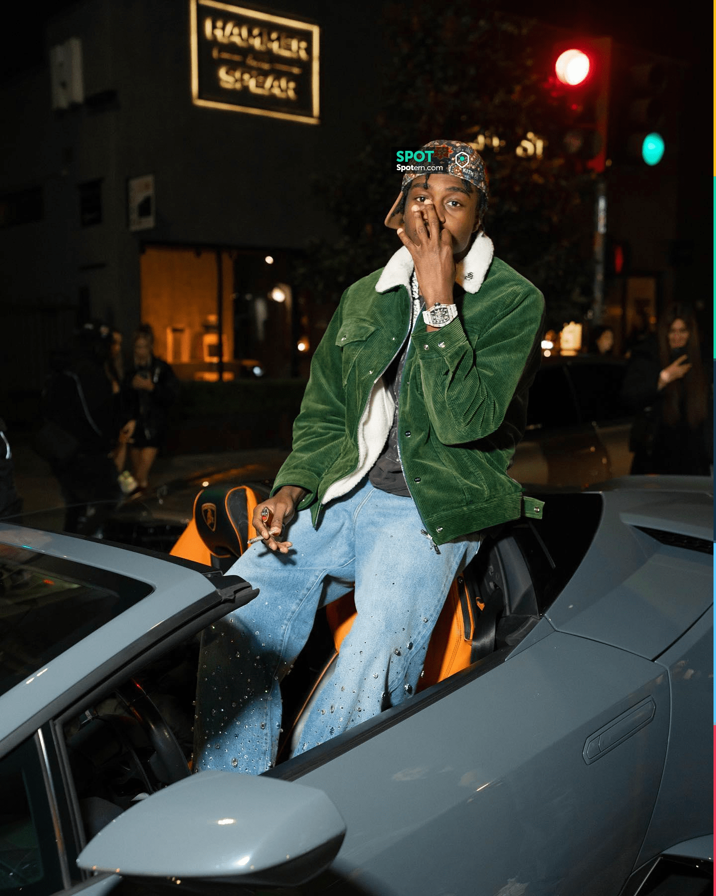 Kith New York Yankees Navy Patterned Corduroy Hat worn by Lil Tjay on ...