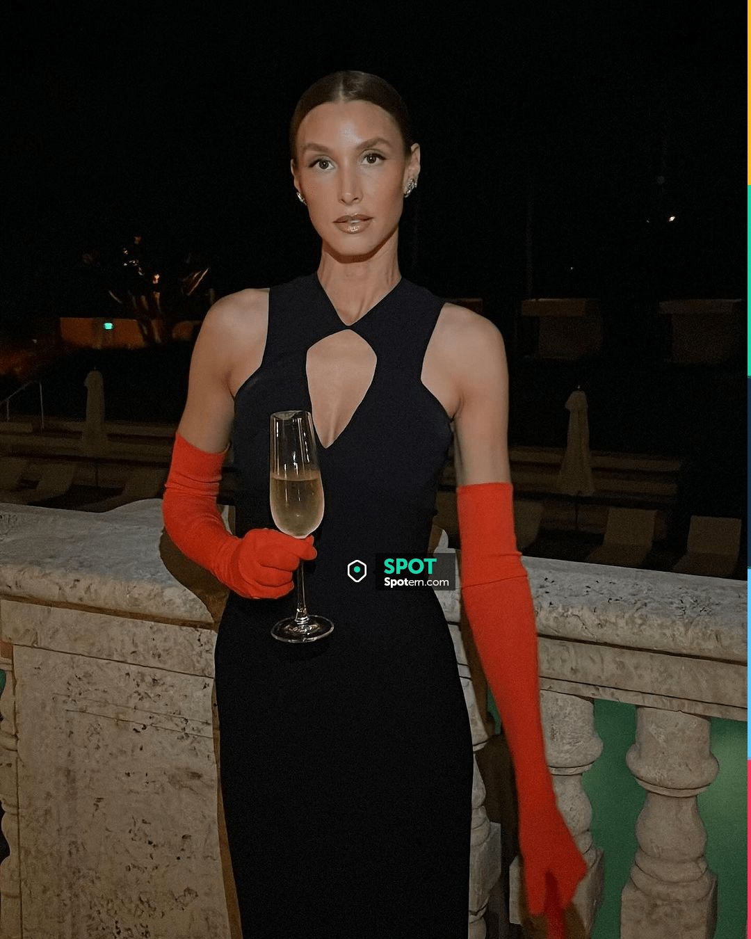 Scanlan Theodore Crepe Knit Strapping Dress worn by Whitney Port at ...