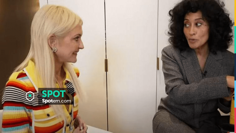 Christopher John Rogers Striped Rib Polo Bodysuit worn by Zanna Roberts ...