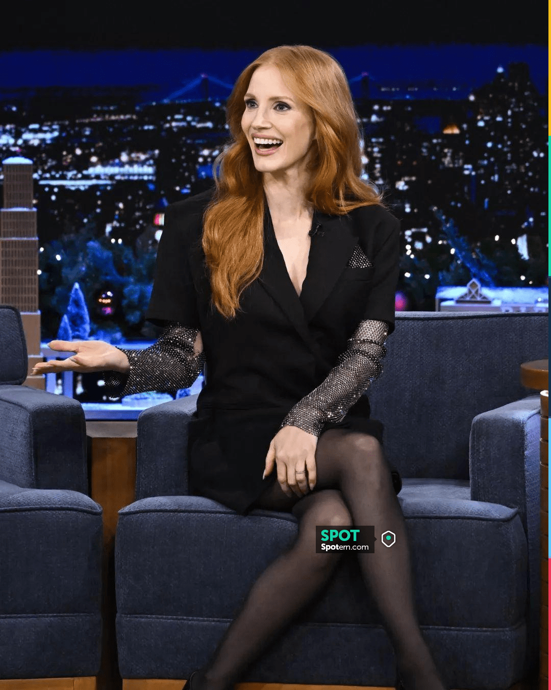Collants portés par Jessica Chastain sur le compte Instagram de ...