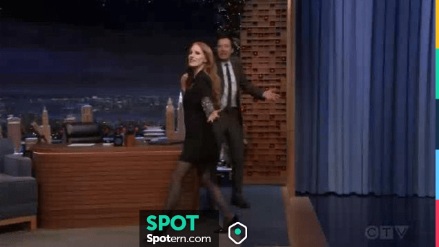 Zapatos de tacón alto usados por Jessica Chastain en The Tonight Show ...