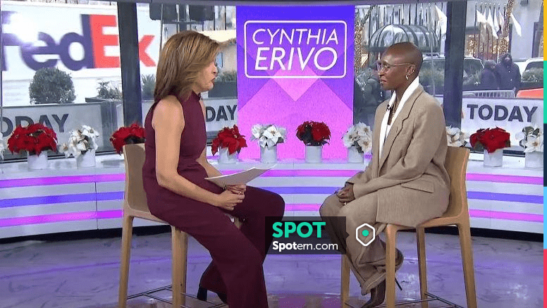 Louis Vuitton Herringbone Balloon Pants worn by Cynthia Erivo as seen ...