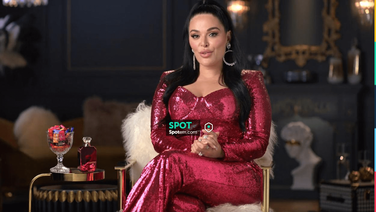 Combinaison à sequins Eloquii portée par Mona Kattan vue dans Bling à ...