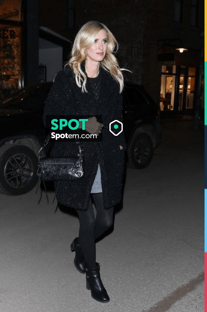 Max Mara Metallic Specked Teddy Coat worn by Nicky Hilton Rothschild at ...