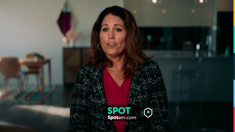 Nanette Lepore Metal­lic Tweed Blaz­er Jack­et worn by as seen in Under ...