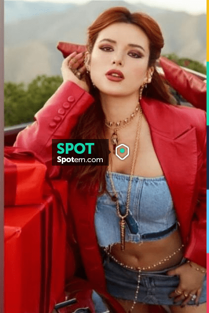 Thorne Dynasty Emerald Eye Key Clip in Gold worn by Bella Thorne on her ...