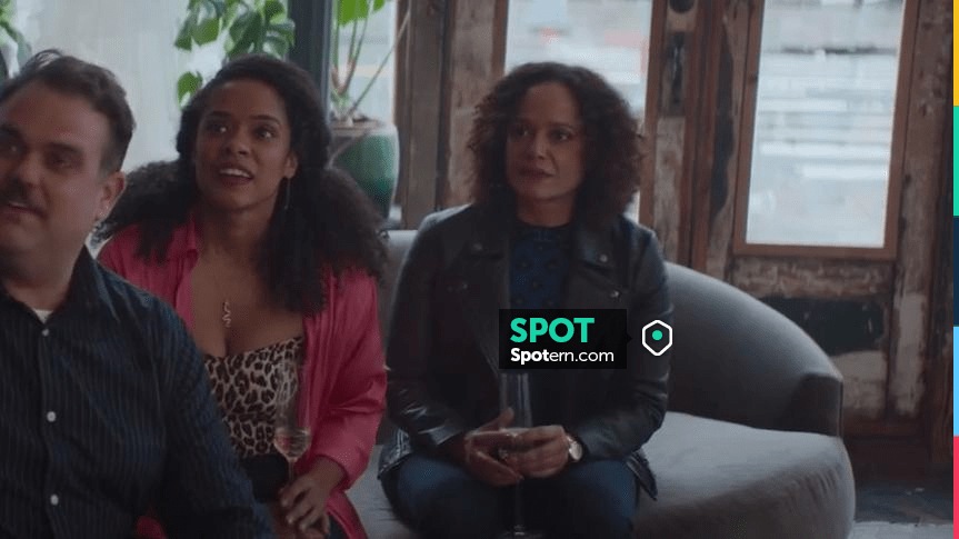 Allsaints Dalby Leather Biker Jacket worn by Kim Verdi (Judy Reyes) as ...