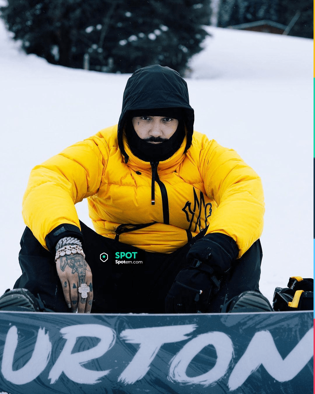 Moncler Matte Black GORE-TEX Ski Pants worn by Anuel AA on the Instagram account @anuel | Spotern