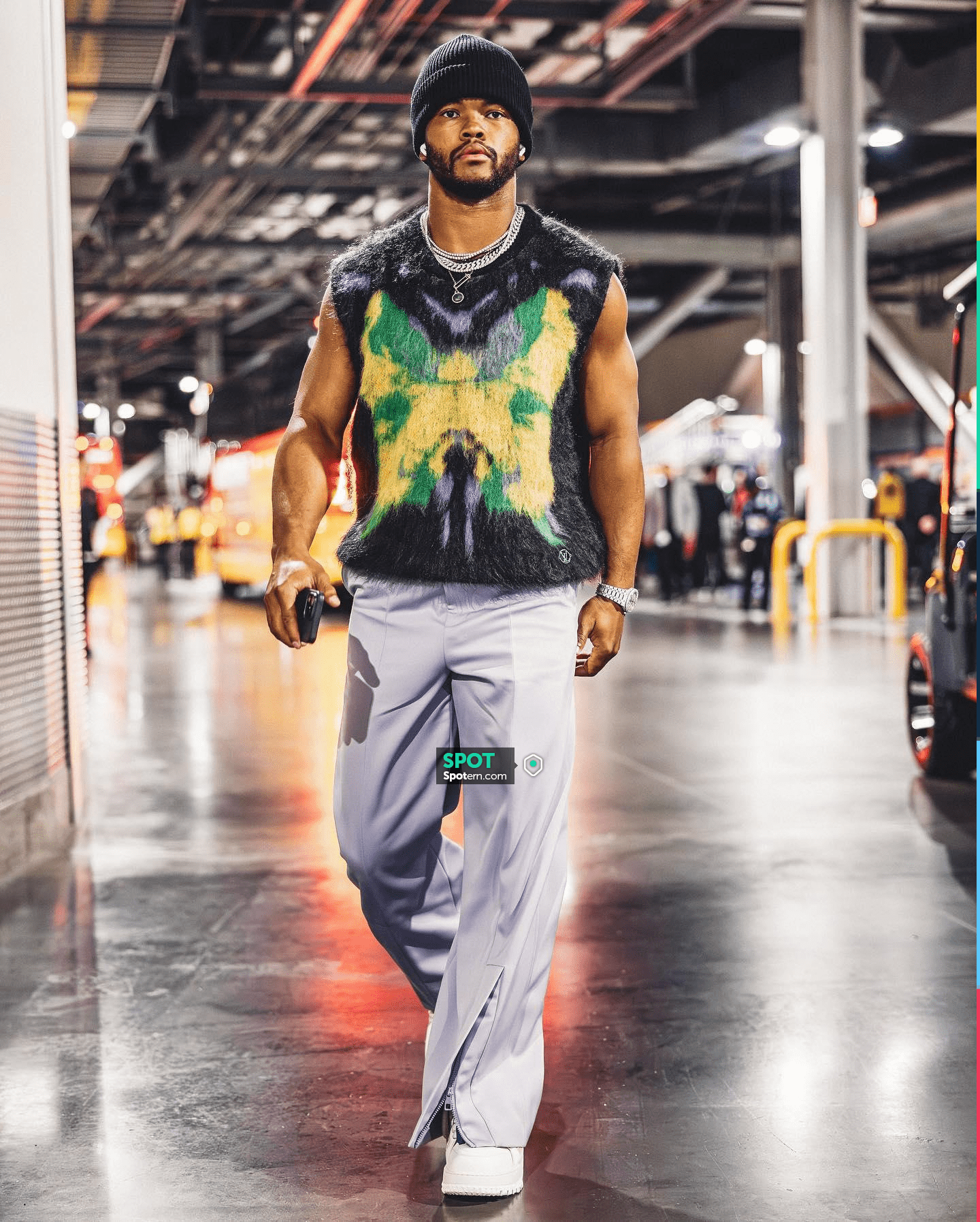 Louis Vuitton Lavender Tailored Flared Pants worn by Kyler Murray on ...