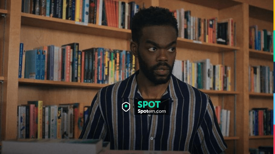 Rag & Bone Avery Stripe Short Sleeve Button-Up Shirt worn by Marcus ...