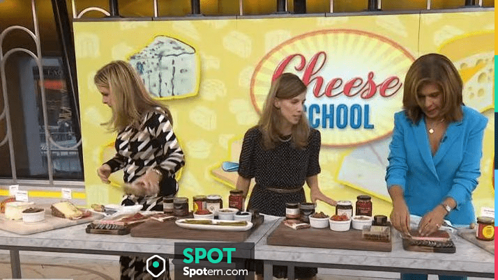 Falda de punto de pata de gallo de Boss Furelia usada por Jenna Bush ...