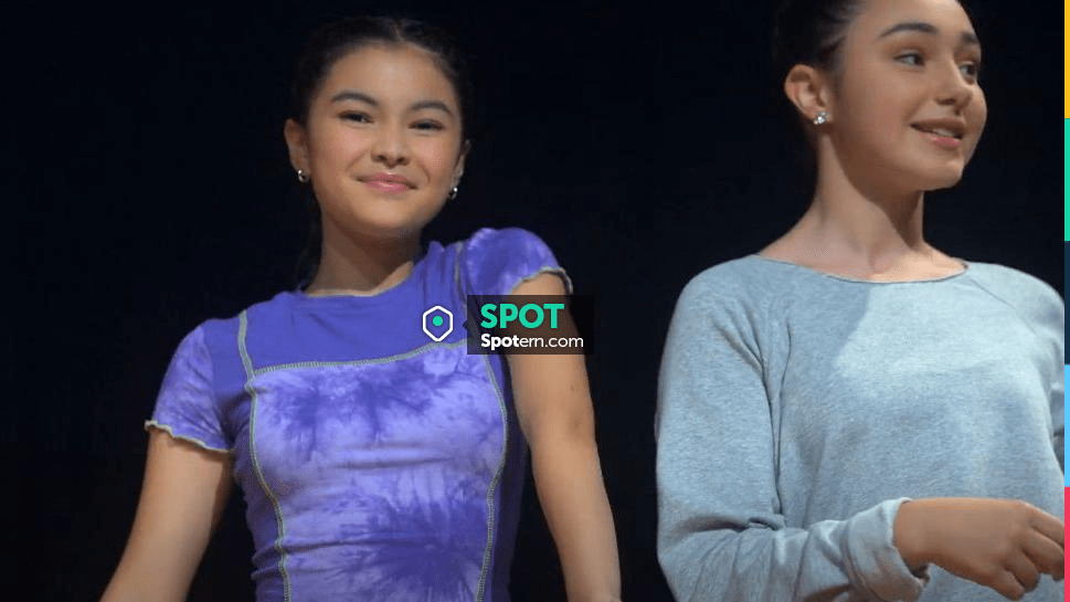 A-Lab Nikole Purple Crop T-Shirt worn by Carmie Hen­ley (Kaileen Chang) as seen in I Woke Up a ...