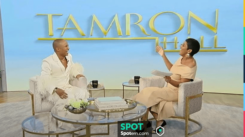 Balmain Black Velvet Gold Tip Pumps worn by Tamron Hall as seen in ...