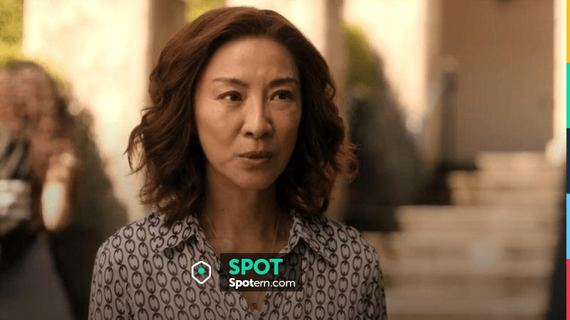 L'Agence Harmony Blouse worn by Eileen 'Mama' Sun (Michelle Yeoh) as ...
