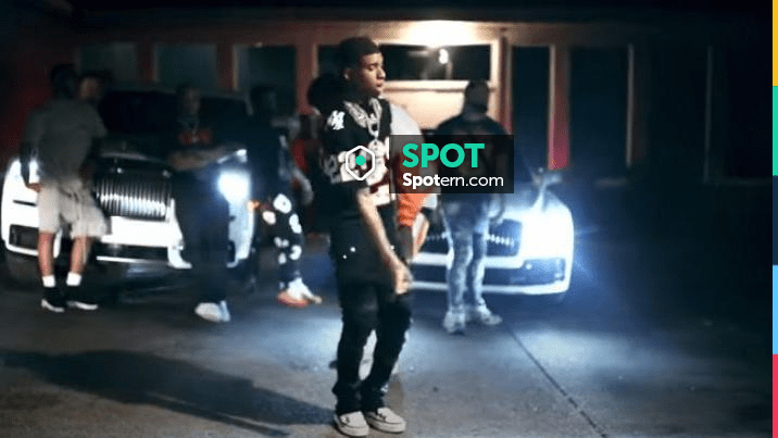 Amiri Black '22' Football Jersey worn by NLE Choppa in Big Homie by DJ ...