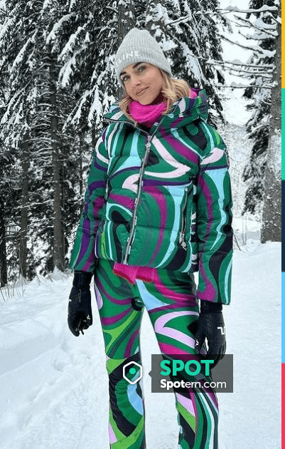 Fusalp x Pucci Elancia Pucci Fuseau worn by Chiara Ferragni on her Instagram Post on December 9 ...