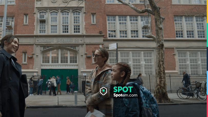 Sezane Suzon Coat Plaid worn by Laura (Kaitlin Kelly) as seen in Dr ...