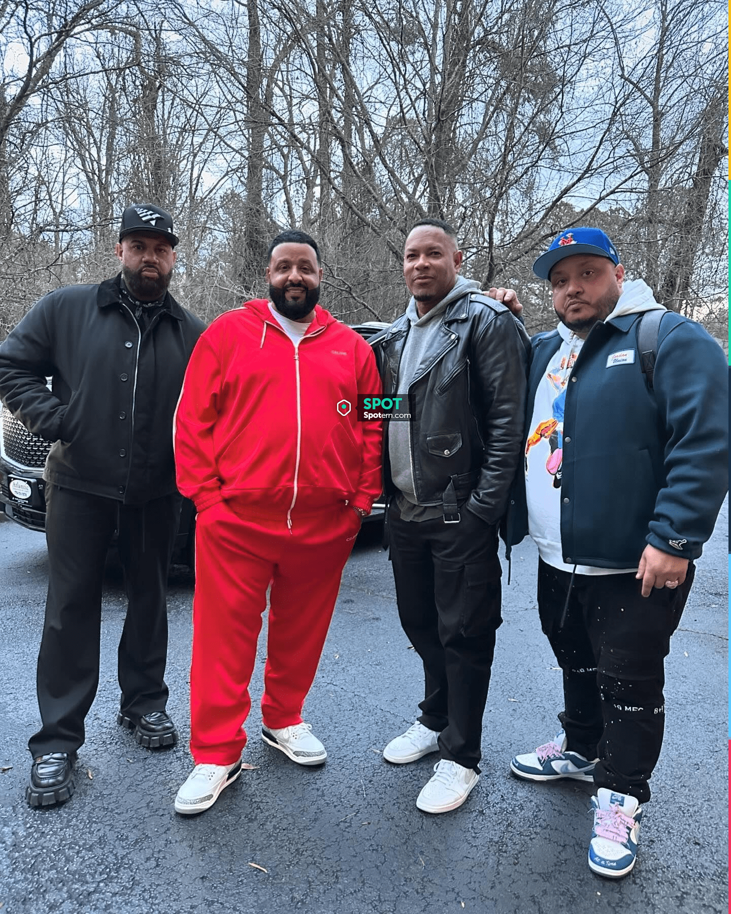 Sweat à capuche zippé à rayures rouges et blanches Celine porté par DJ ...