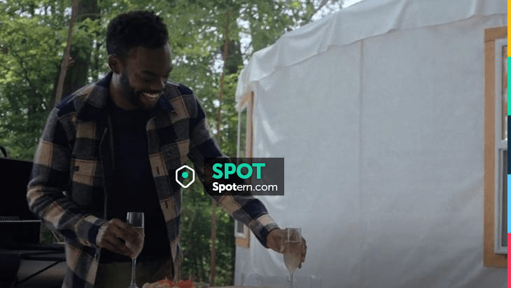 Ralph Lauren Check Button Down Shirt worn by Marcus Watkins (William ...