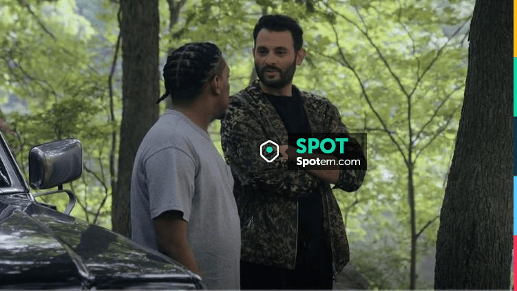 Givenchy Men's 4G Animal-Print Nylon Track Jacket worn by Kian Parsa ...