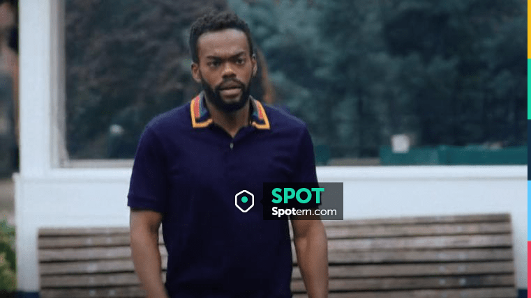 Paul Smith Contrast Collar Polo worn by Marcus Watkins (William Jackson ...