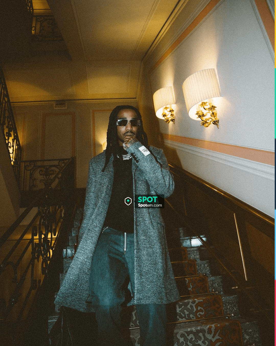 Dolce & Gabbana Black Mohair Crewneck Sweater worn by Quavo on the Instagram account ...