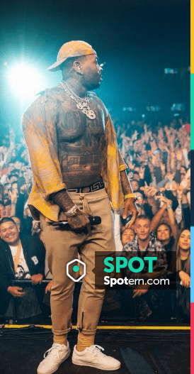 Fear Of God Dusty Beige Zip Cuff Jog­ger Pants worn by Kevin Gates on ...