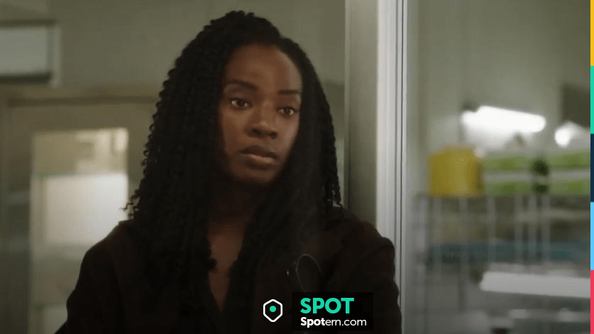 Nanushka Belt­ed Wool Coat worn by June Curtis (Ayisha Issa) as seen in ...