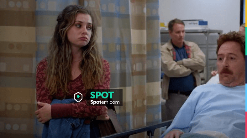 Red Floral Thermal Top worn by Blaire Bennett (Giorgia Whigham) as seen ...