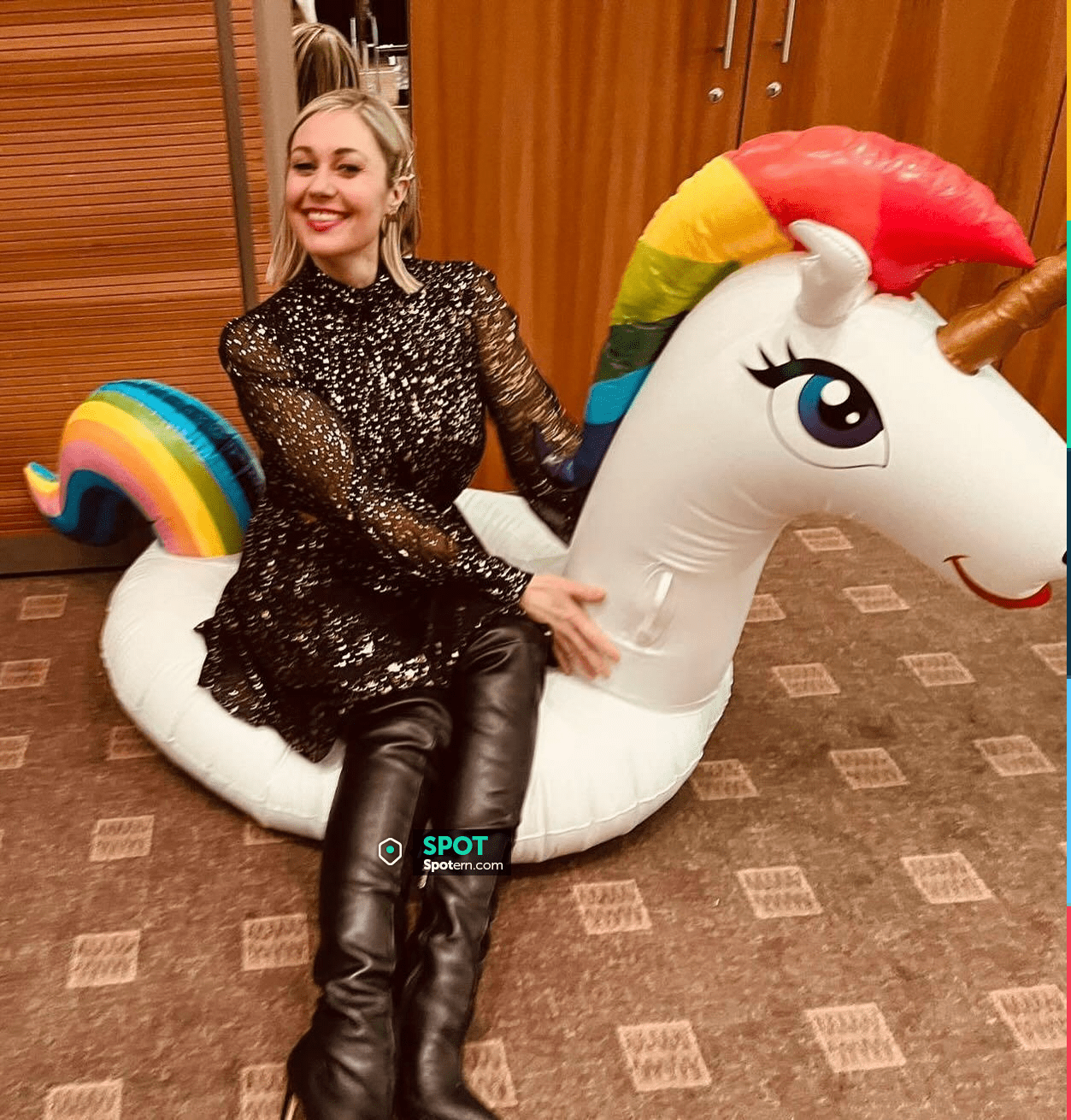 Boots of Ruth Moschner on the Instagram account @ruthmoschner | Spotern