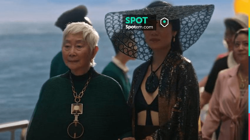 Cult Gaia Desa Woven Visor worn by Eleanor Chun (Karoline) as seen in ...