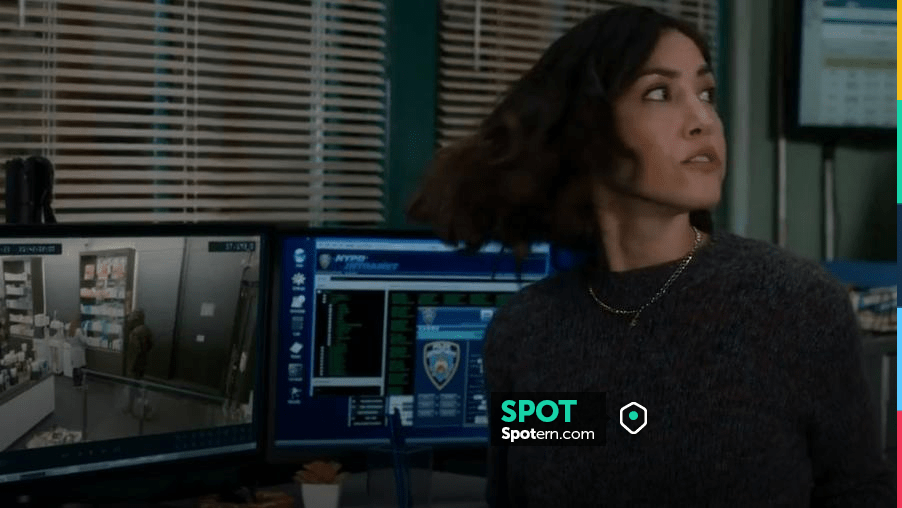 Vince Sweater in Rust Teal Stone worn by Violet Yee (Connie Shi) as ...