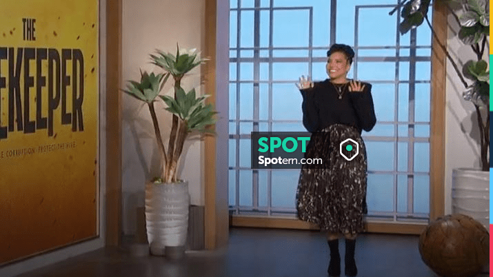 All Saints Leia Kettu Dress worn by Emmy Raver-Lampman as seen in The ...