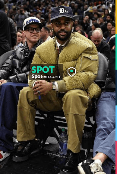 Moncler x Roc Nation Olive Green Centaurus Bomber Jacket worn by Big ...