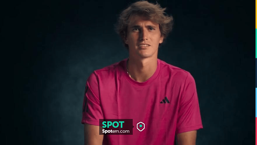 Adidas Tiro Club Train­ing T-shirt worn by Alexander Zverev as seen in ...