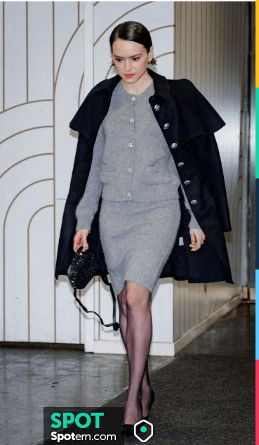 Prada Logo-Plaque Slingback Pumps worn by Daisy Ridley at The Today ...