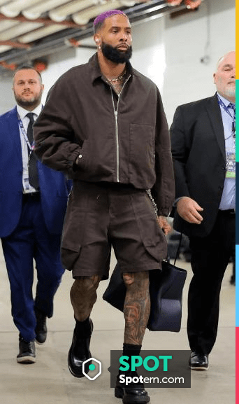 Prada Black & Brown Trim Sculpted Diapason Shoes worn by Odell Beckham ...