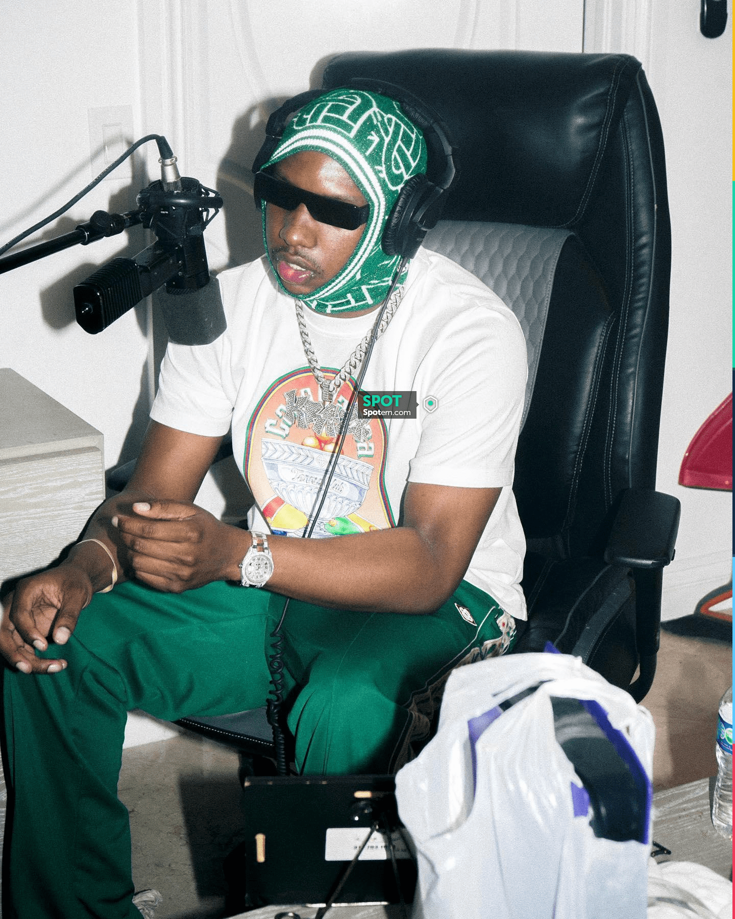 Casablanca White Oranges Bowl T-Shirt worn by Rob49 on the Instagram ...