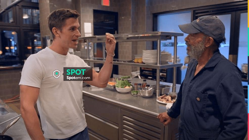 Anthony Thomas Melillo Splatter Painted Slub Jersey Crew Tee worn by ...