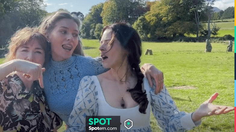 Ciao Lucia Fortuna Printed Cotton Dress worn by Sarah Fenn (Elaine ...