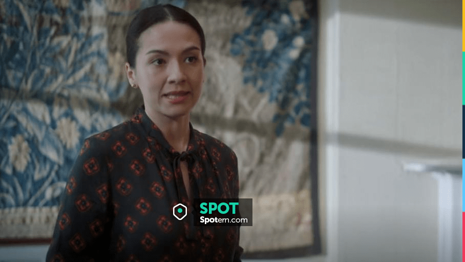 Toast Zadie Foulard Print Dress worn by Ana Dao (Danielle Ryan) as seen ...