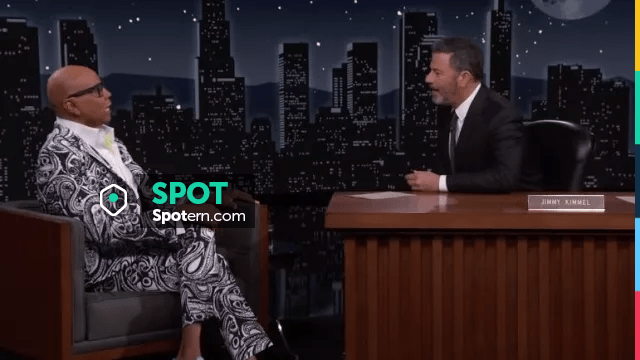 Printed Suit worn by RuPaul as seen in Jimmy Kimmel Live! | Spotern