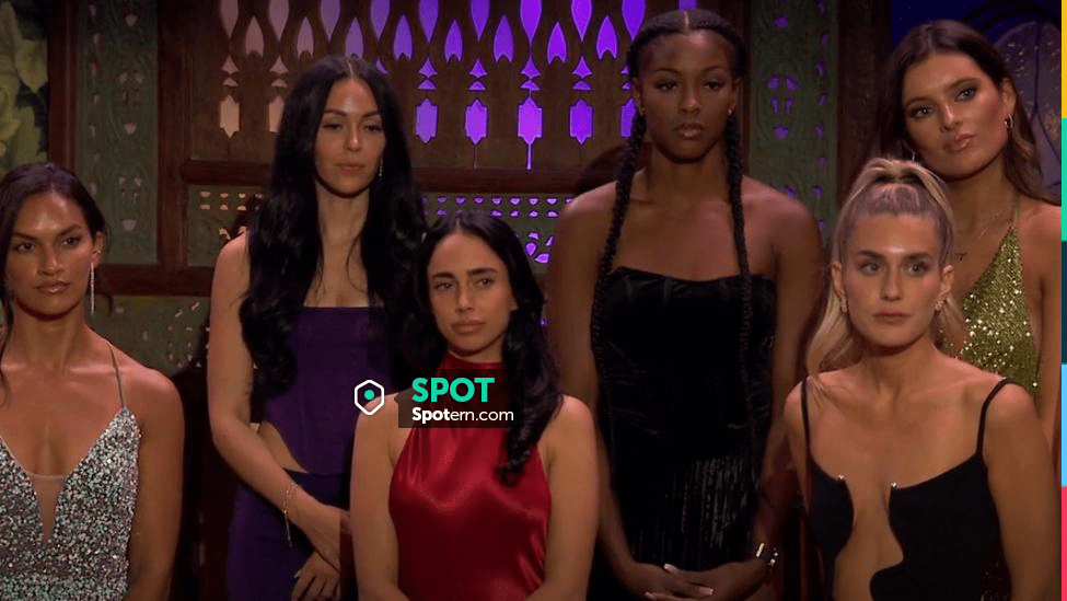 House of Cb 'Edet­ta' Pur­ple Mesh Corset worn by Allison Hollinger as ...