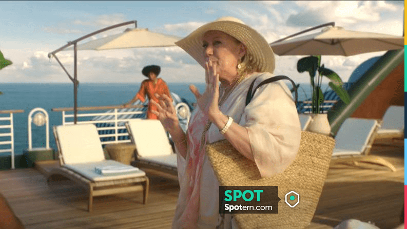 Zara Jute Tote Bag worn by Katherine (Jayne Atkinson) as seen in Death ...