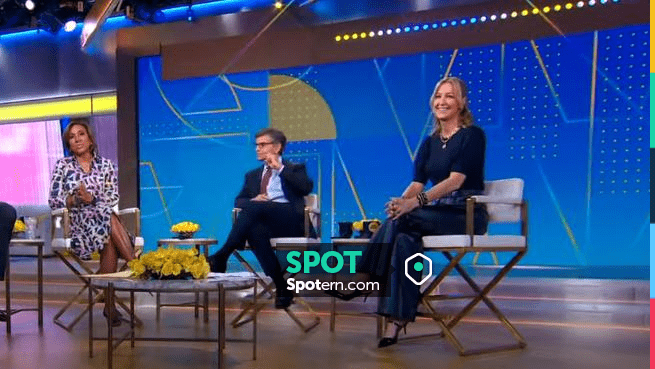 Ramy Brook Bella Croc-Embossed Faux Leather Wide-Leg Pants worn by Lara ...